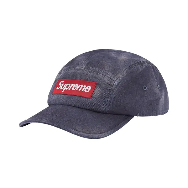 Supreme Overdyed Camp Cap - Blue