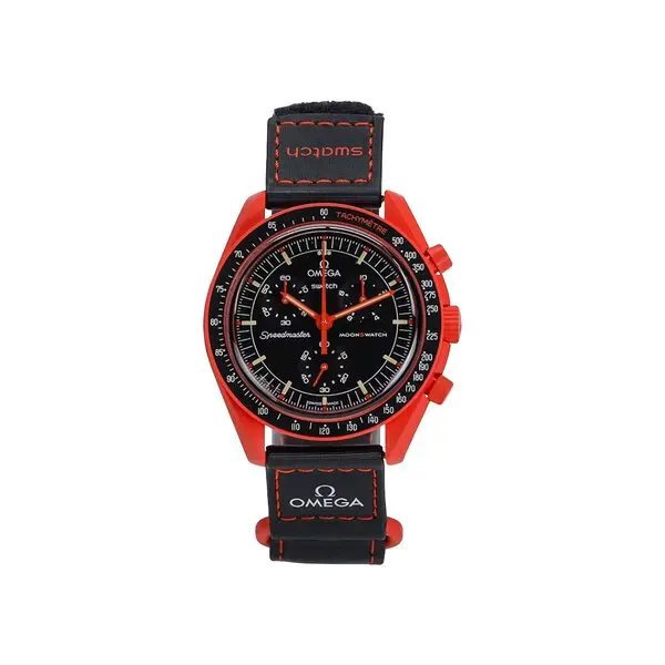 SWATCH X Omega Bioceramic Moonswatch "mission On Earth Lava - Black