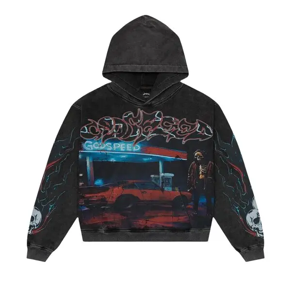 GODSPEED Pit Stop Hoodie Wash - Black