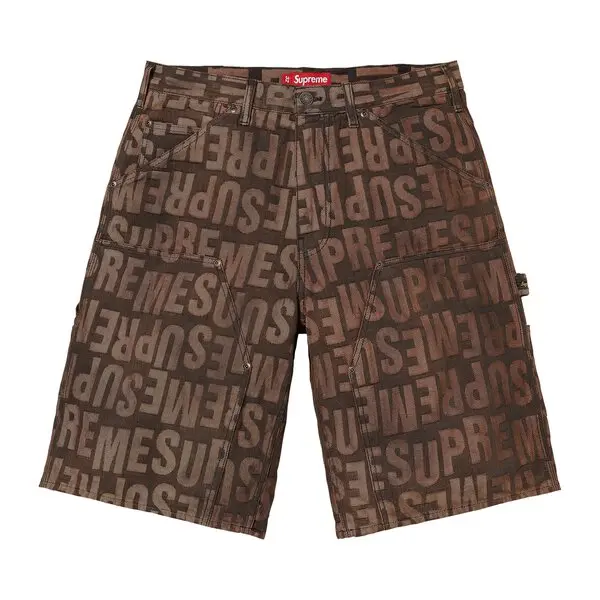 Supreme Repeat Jacquard Double Knee Denim Short