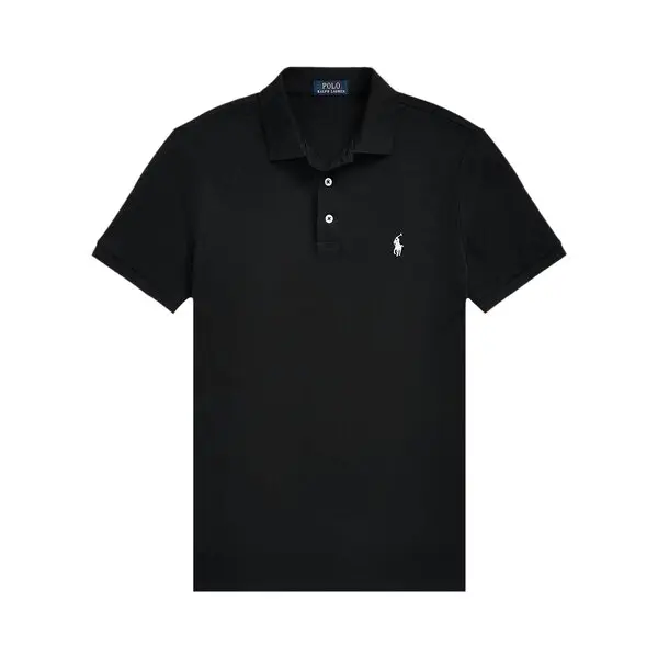 Polo Ralph Lauren Short-sleeve Stretch Mesh Button Placket Polo 'polo - Black