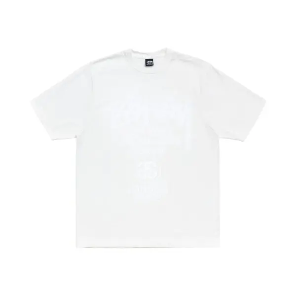 StÜssy World Tour Pigment Dyed T-shirt - Cream