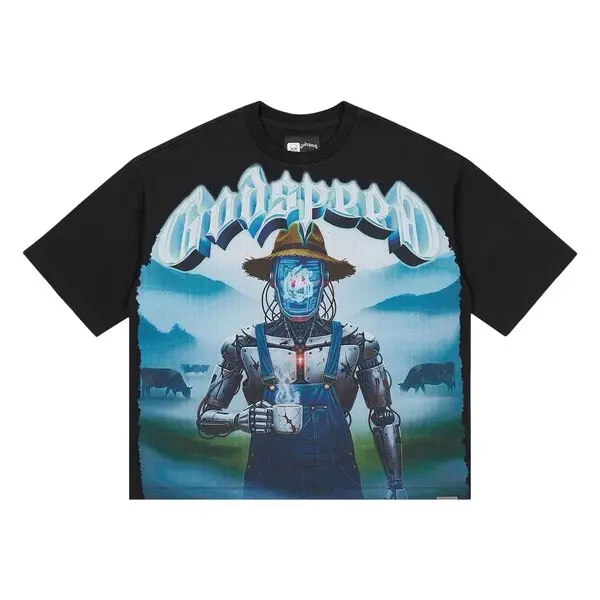 GODSPEED Aura Farm Graphic T-shirt - Black