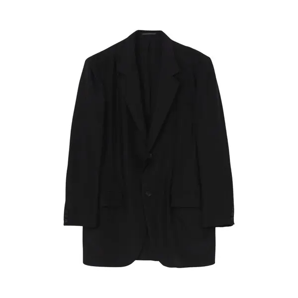YOHJI YAMAMOTO POUR HOMME 2 Button Jacket - Black