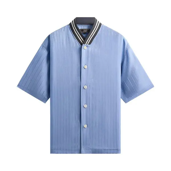 Kith Crest Logo Pacey Shirt Millstream - Blue