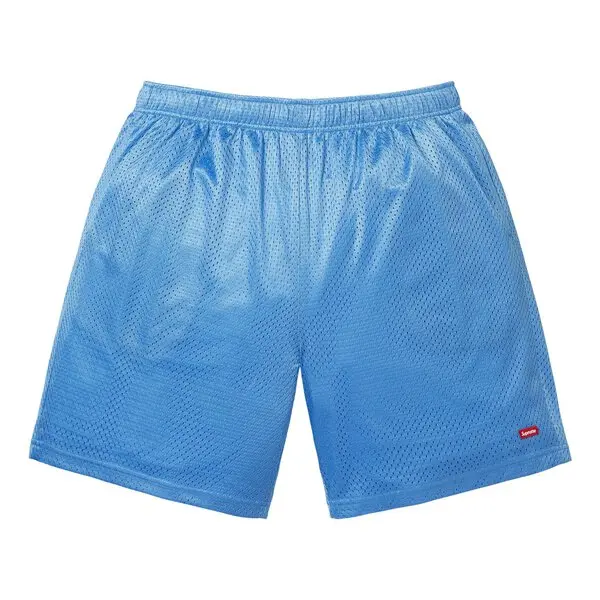 Supreme Small Box Baggy Mesh Shorts - Blue