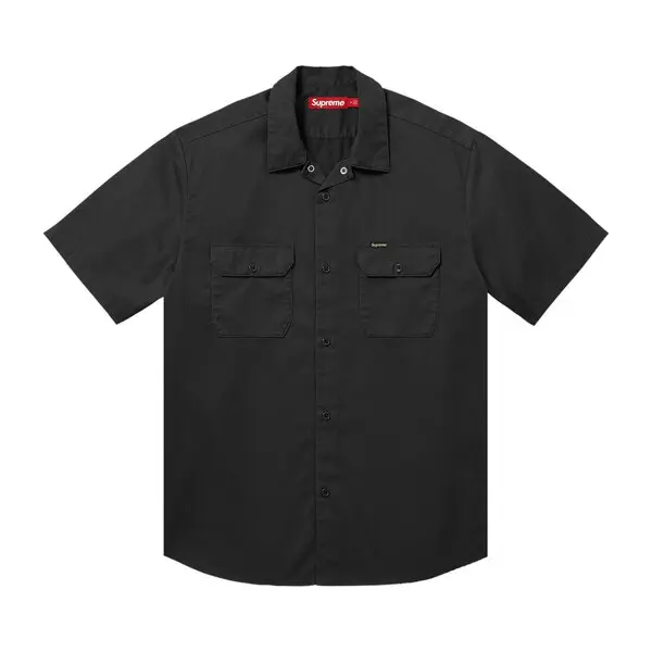Supreme Ghostface Short-sleeve Work Shirt - Black