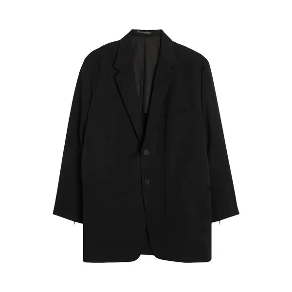 YOHJI YAMAMOTO POUR HOMME Double Button Jacket - Black