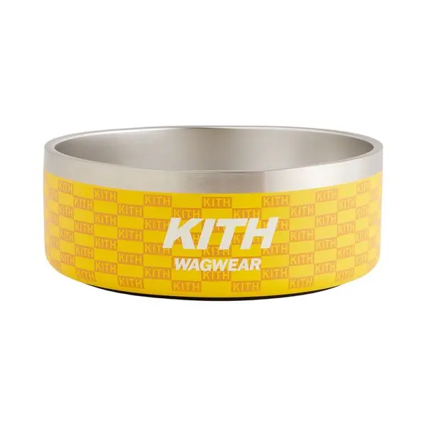 Kith For Wagwear Metal Dog Bowl - Yellow