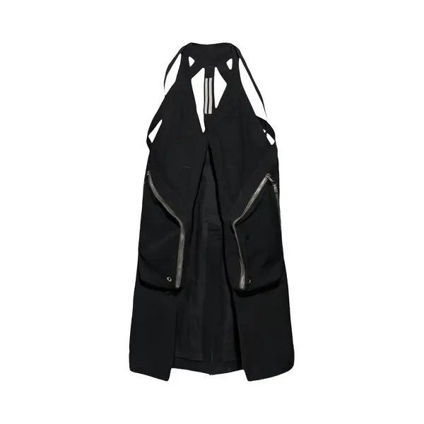 Rick Owens Lono Temple Vest - Black