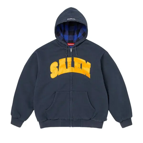 Supreme X Salem Zip Up Hooded Sweatshirt