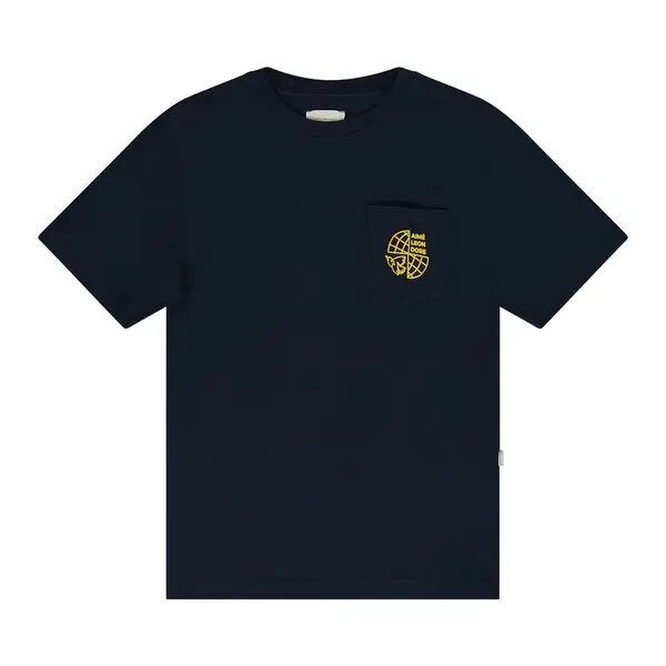 Aimé Leon Dore Short-sleeve World Peace Tee 'navy Blazer - Blue