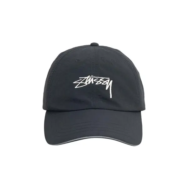 StÜssy Smooth Stock Nylon Sport Cap - Black