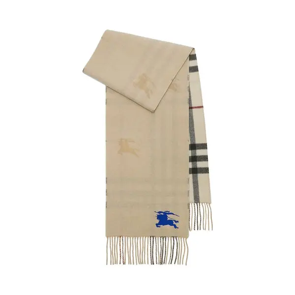 Burberry Mu Ekd Scarf 'stone - Grey