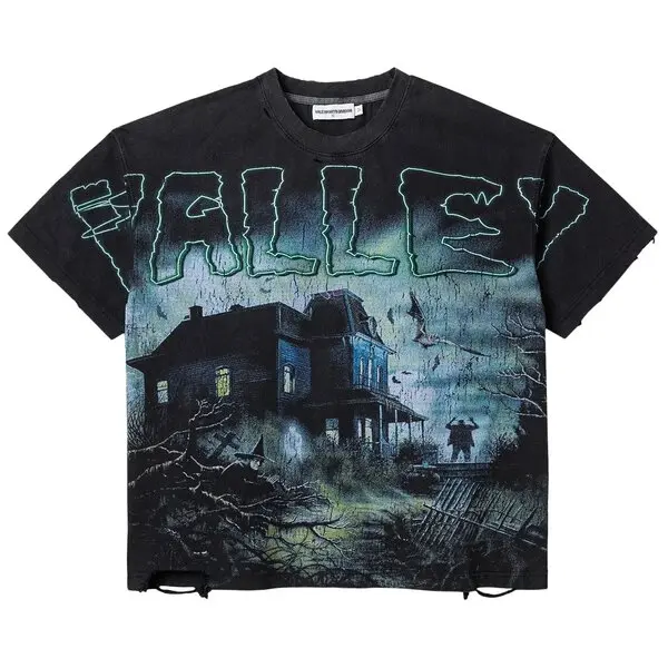 VALE FOREVER Graphic Print T-shirt - Black