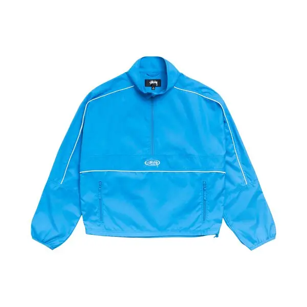 StÜssy Lightweight Pullover Jacket With Contrast Piping