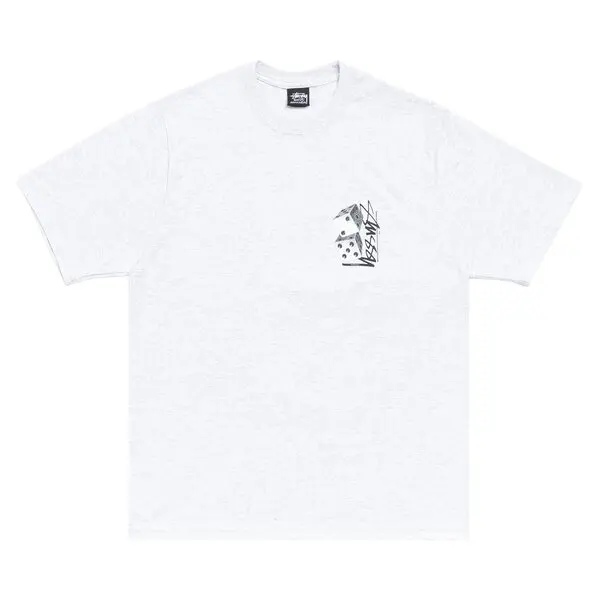 StÜssy Tall Dice" Graphic T-shirt - Grey