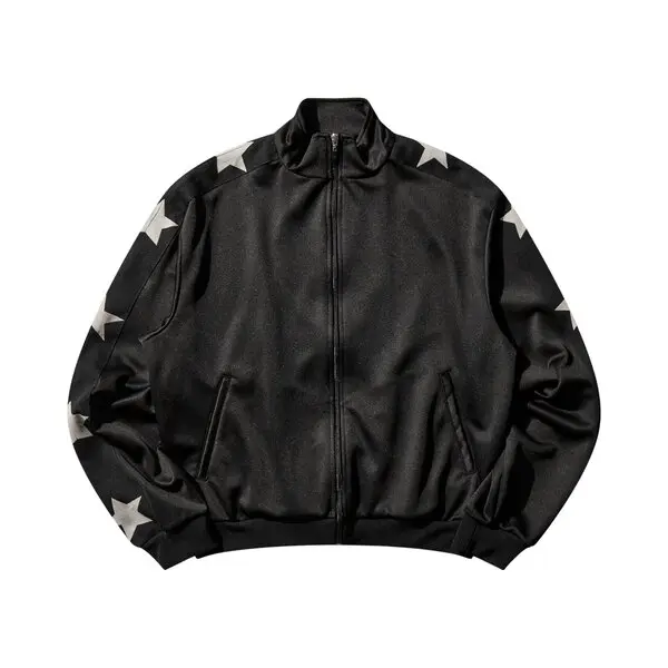 Kapital Smooth Jersey Track Jacket With Star Print