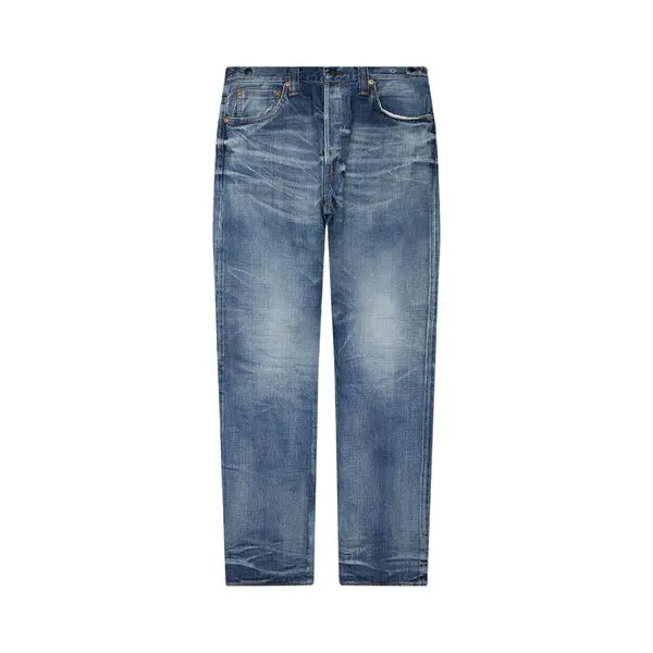 Mastercraft Union Bowie Edo Straight Gekko Jinsu 'mid' Jeans - Blue