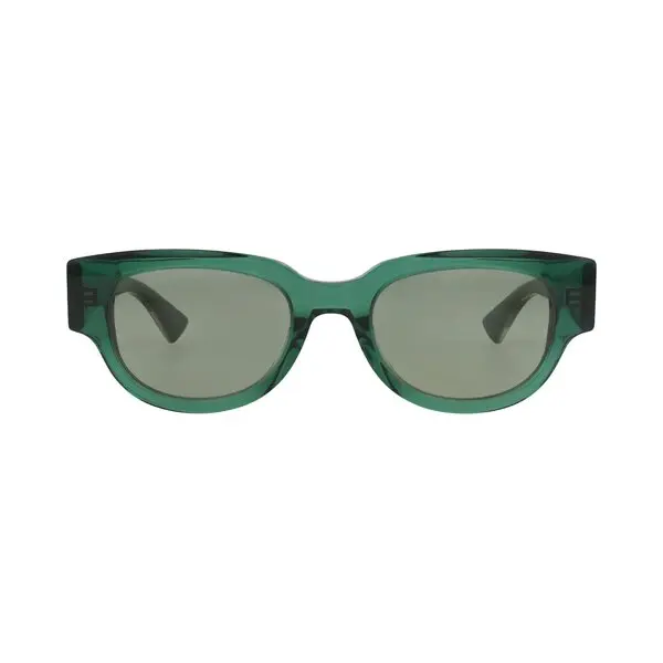 Bottega Veneta Round-frame Acetate Sunglasses - Green