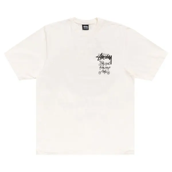 StÜssy Any Angle Pigment Dyed T-shirt - Cream
