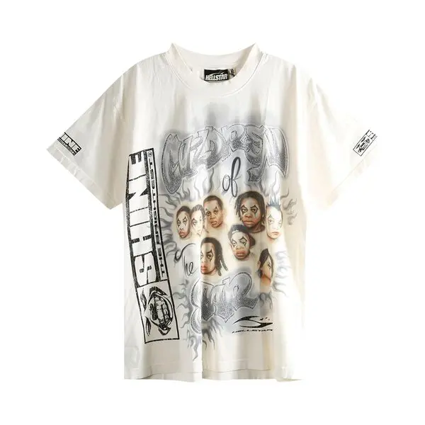 HELLSTAR Not Of This Earth' Graphic T-shirt - White