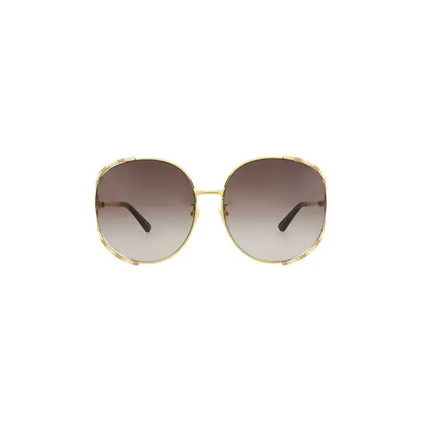 Gucci Round Frame Sunglasses - Brown