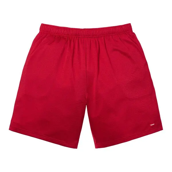 Supreme Small Box Baggy Mesh Shorts - Red