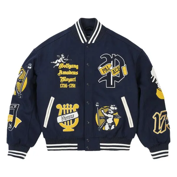 PALACE Wolfgang Varsity Jacket - Blue