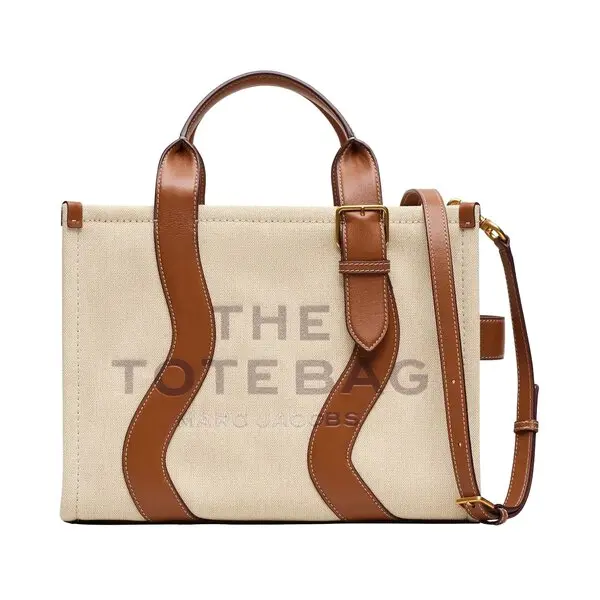 Marc Jacobs The Medium Wavy Canvas Tote Bag - Tan