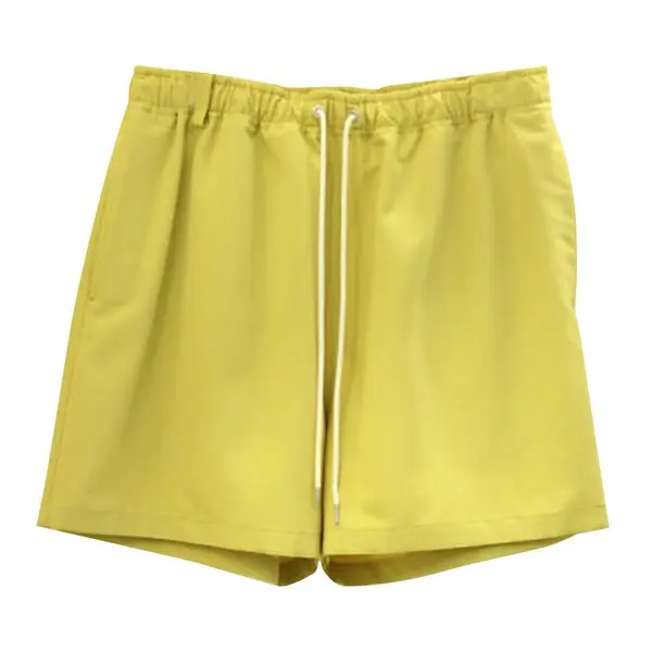 Auralee Max Canvas Shorts - Yellow