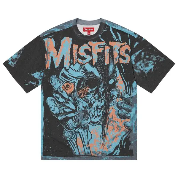 Supreme X The Misfits Graphic Print Short-sleeve Top - Blue