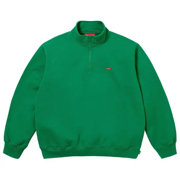 Supreme Small Box Half Zip Pullover - Green