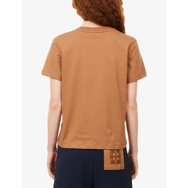 EMELLO Short Sleeve Cotton T-shirt With Embroidered Pocket