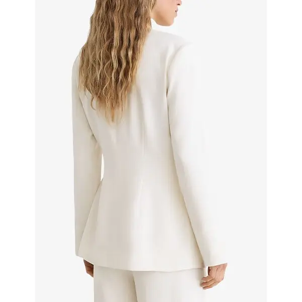 REISS Clover Tie-front Woven Jacket