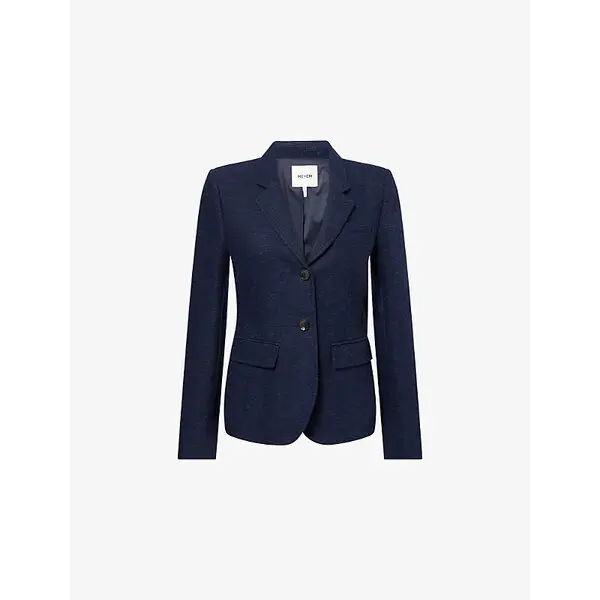 ME+EM Soft Sculpt Textured Bouclé Cotton-blend Jacket
