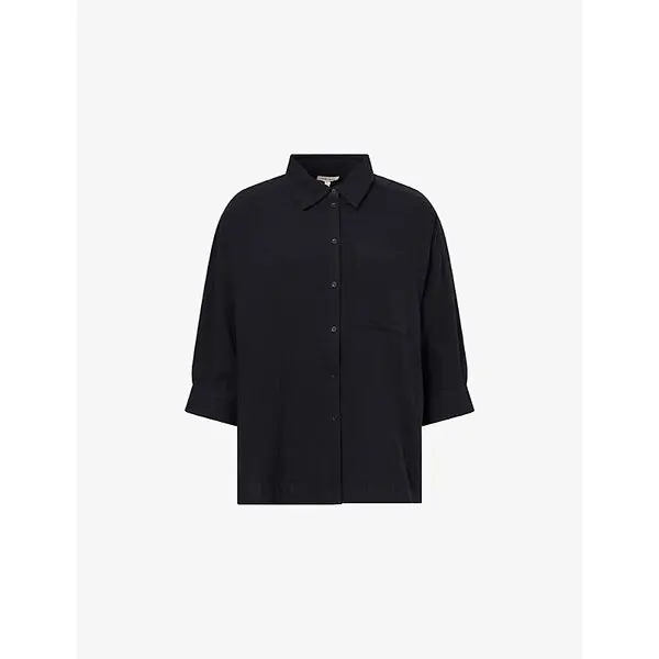 ME+EM Cheesecloth Relaxed-fit Cotton Shirt