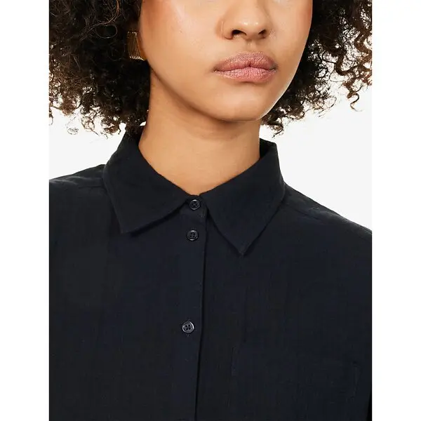 ME+EM Cheesecloth Relaxed-fit Cotton Shirt