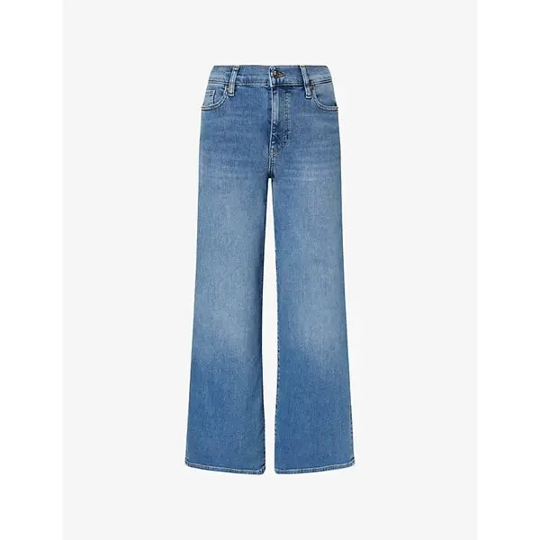 FRAME Le Slim Palazzo Wide-leg Cotton Denim Jeans - Gossamer