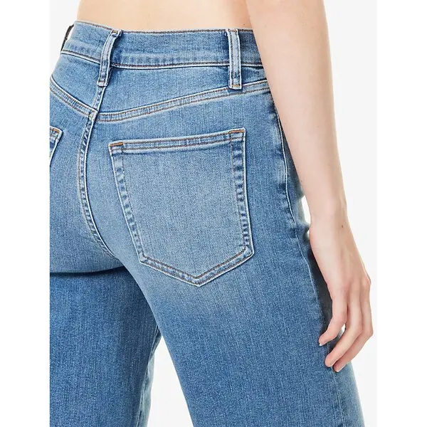 FRAME Le Slim Palazzo Wide-leg Cotton Denim Jeans - Gossamer