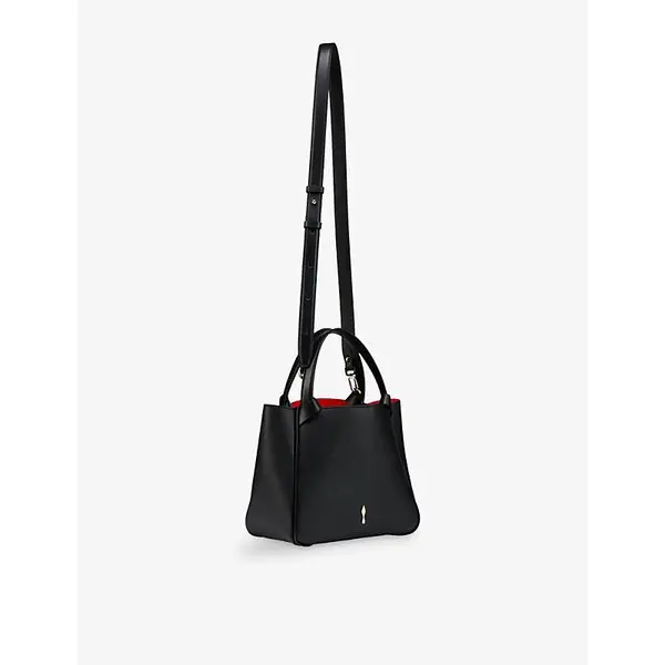 CHRISTIAN LOUBOUTIN Bettina Mini Empire Leather Tote Bag - Black
