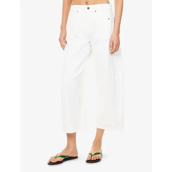 ME+EM Straight-crop Stretch Twill Cotton Trousers