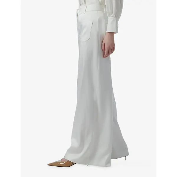 LEEM High-waist Wide-leg Woven Trousers