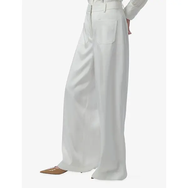 LEEM High-waist Wide-leg Woven Trousers
