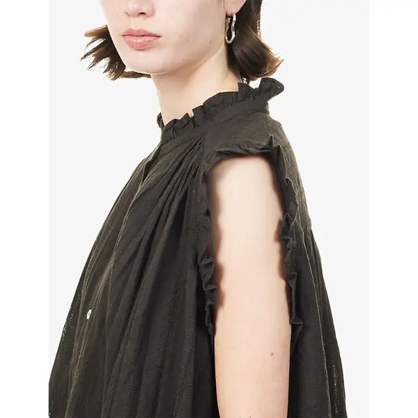 SKALL STUDIO Ruffled Cotton Top