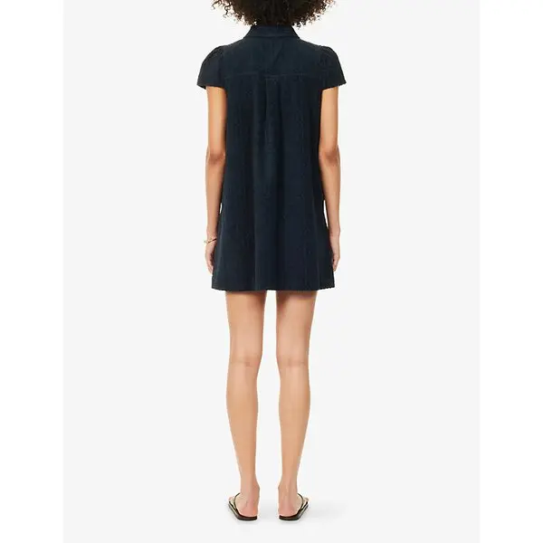 ME+EM Jacquard Towelling Cotton-blend Mini Dress