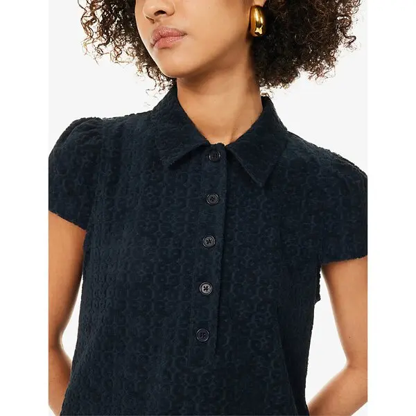 ME+EM Jacquard Towelling Cotton-blend Mini Dress