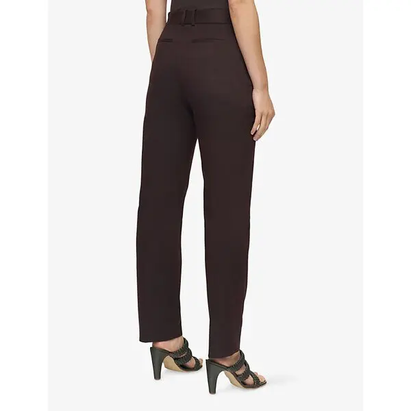 JOSEPH Coleman Tapered-leg Stretch-cotton Trousers