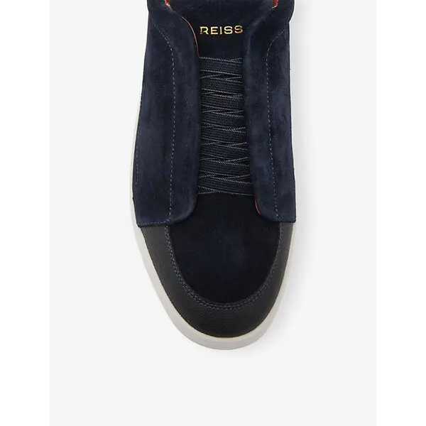 REISS Henry Elasticated Suede Trainers