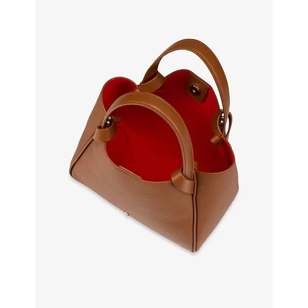 CHRISTIAN LOUBOUTIN Bettina Mini Empire Leather Tote Bag - Cuoio